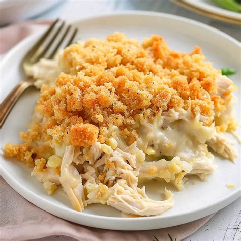 Ritz Cracker Chicken Casserole Insanely Good