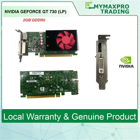 Nvidia Geforce Gt 730 2gb 64bits Gdrr5 Low Profile Graphic Card Dvi I Displayport Refurbished