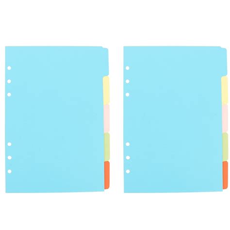 BESTONZON Pcs Binder Dividers With Tabs Binder Index Page Divider Binder Accessories