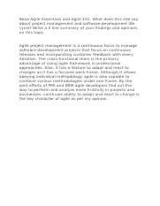 Chapter 2 Read Agile Essentials And Agile 101 Docx Read Agile Essentials And Agile 101 What