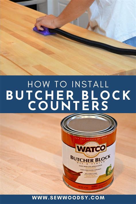 How To Install Butcher Block Countertops Sew Woodsy
