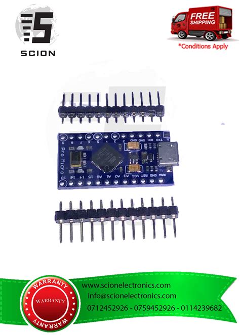 Mini USB ATmega32U4 Pro Micro 5V 16MHz Board Scion Electronics