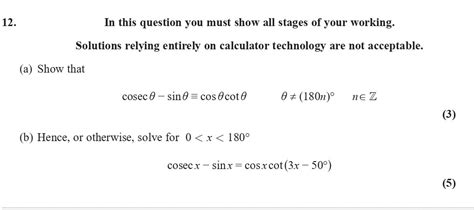 a level edexcel maths pure differentiation in this question you must