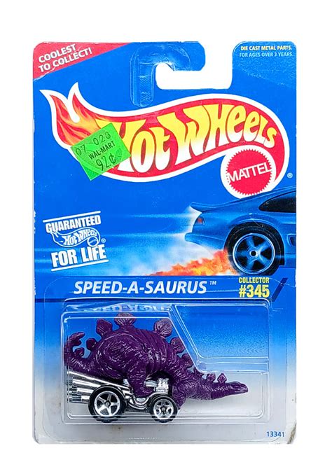 Exclusives Hot Wheels Speed A Saurus Purple Silver 1996 Card Wi
