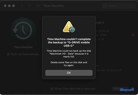 Time Machine Couldnt Complete The Backup On Mac [fixed]