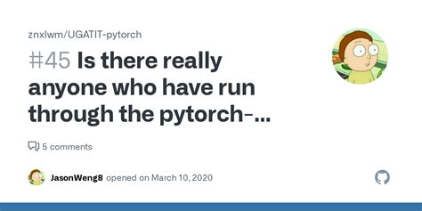 Is There Really Anyone Who Have Run Through The Pytorch Version Codes