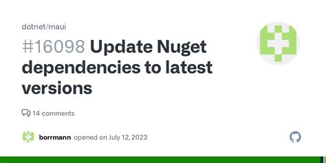 Update Nuget Dependencies To Latest Versions · Issue 16098 · Dotnet