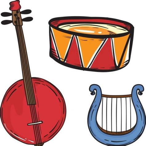 음악 악기 아이콘 컬러 클래식 디자인 Eps Ai Uidownload