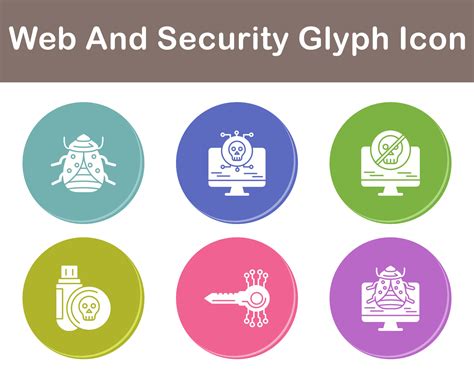 Web And Security Vector Icon Set 21506221 Vector Art At Vecteezy