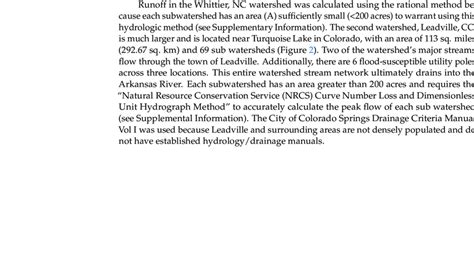 Whittier Nc Watershed With Labeled Nodes Shown In Yellow Square Text