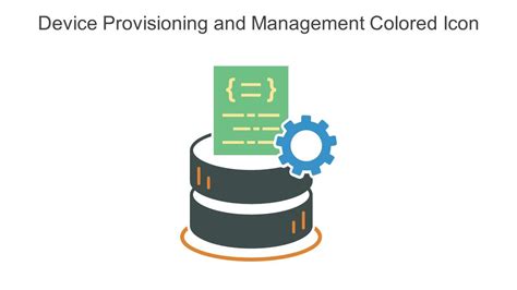 Device Provisioning And Management Colored Icon In Powerpoint Pptx Png And Editable Eps Format