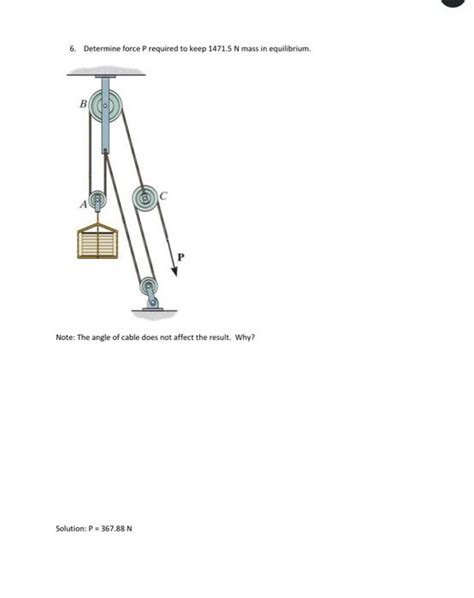 Solved Determine Force P Required To Keep N Mass Chegg Com