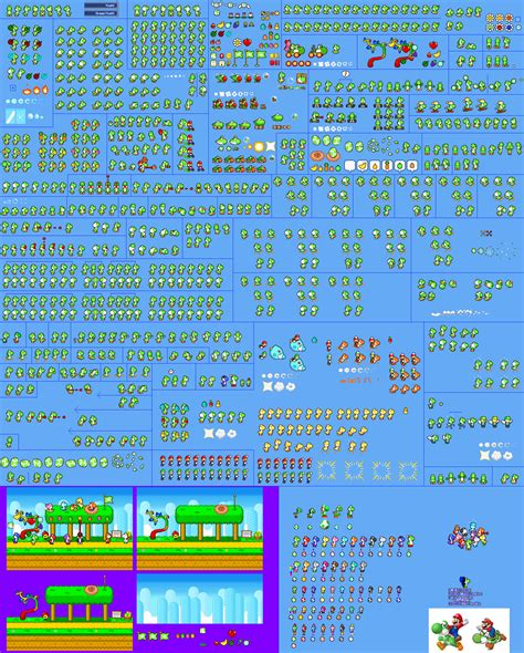 Mlss Yoshi Super Extra Sprites By Chrispriter On Newgrounds