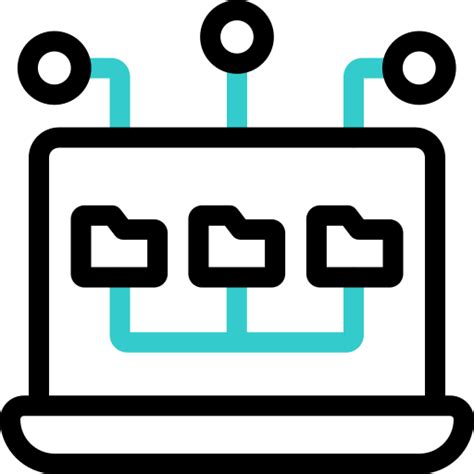 Share Folder Basic Accent Outline Icon