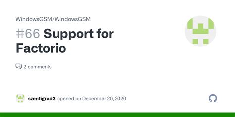 Support For Factorio · Issue 66 · Windowsgsmwindowsgsm · Github