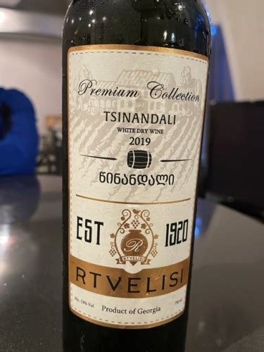 Rtvelisi რთველისი Premium Collection Tsinandali წინანდალი Vivino Us