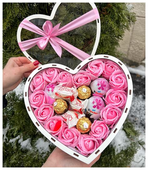Подарунок для дружини на день закоханих Бокс дівчині на день Валентина Подарунок для коханої з