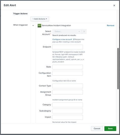 Is It Possible To Configure Alert Trigger Actions Via The Api For A Splunk Add On Rsplunk