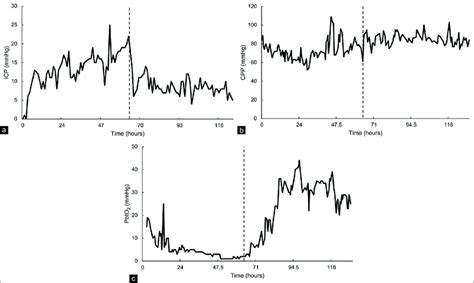 Neuromonitoring Data A Intracranial Pressure Icp Versus Time B Download Scientific