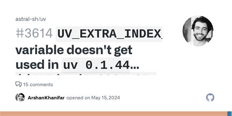 `uvextraindexurl` Variable Doesnt Get Used In `uv 0144 D417daad7