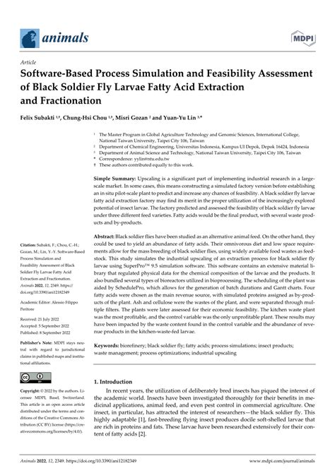 Pdf Software Based Process Simulation And Feasibility Assessment Of
