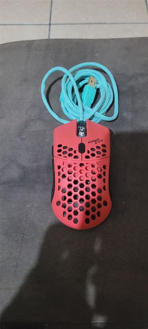 Mouse Finalmouse Air Ninja Cherry Blossom Red Caixa Mouse P Computador Finalmouse Usado