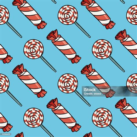 귀여운 만화 크리스마스 민트 캔디 낙서 원활한 테두리 패턴 눈 겨울 과자 벡터 반복 가능한 배경 질감 타일 디자인 벽지를 감싸기 위한 스톡 이미지의 아늑한 템플릿 0명에