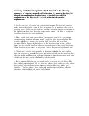 Assessing Non Deductive Arguments Set Pdf Assessing Nondeductive Arguments Set For Each