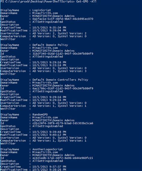 report on group policy objects that have logon scripts learn powershell achieve more