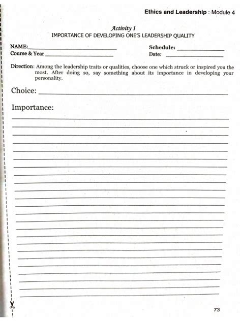 Ethics Activity 4 Pdf