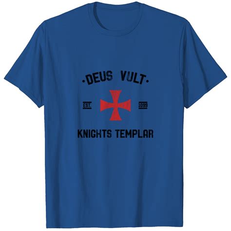 Deus Vult Knights Templar Cross Medieval Crusades T Shirt Sold By
