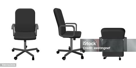 사무실의 자입니다 흰색 배경에 고립 3 차원 벡터 그림입니다 의자에 대한 스톡 벡터 아트 및 기타 이미지 의자 인체공학 암체어 Istock