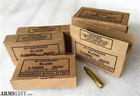 Armslist For Sale Blank Cartridges 556mm M200 Lake City 140rds