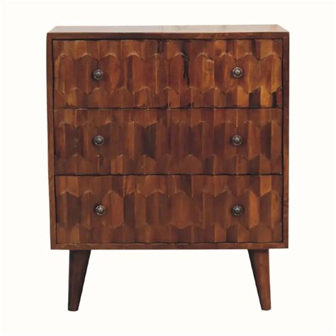 Marina Chest Of Drawers Small Chestnut Bokel Home