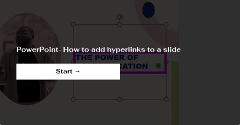 Powerpoint How To Add Hyperlinks To A Slide