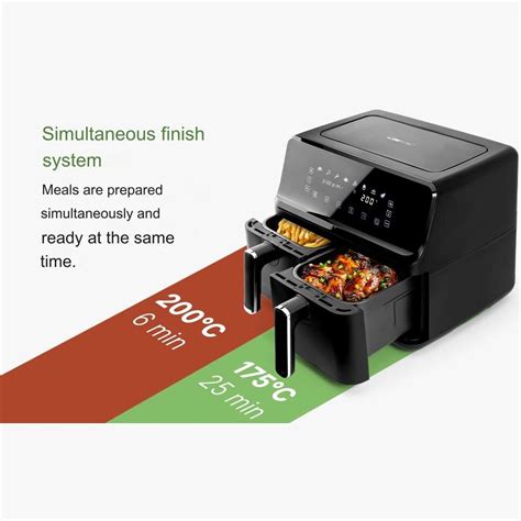 Еър фрайер Clatronic Fr3804h капацитет 8 литра без олио 8 програми регулируема температура