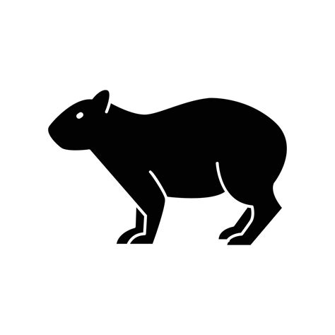 Capybara Icon Solid Icon 38822317 Vector Art At Vecteezy