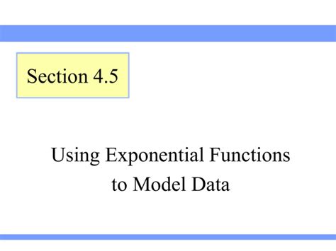 6 App Exponential Modeling