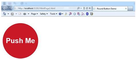 creating a round button in css 3 0