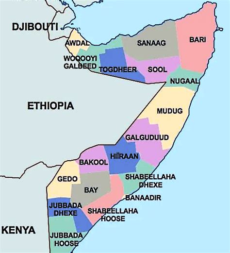 Mapa De Somalia Datos Interesantes E Información Sobre El País