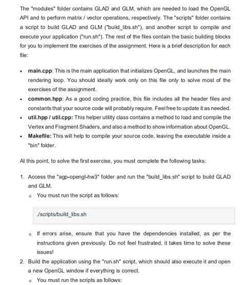 Assignment 1 Your First Opengl Application In