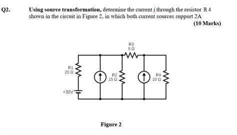 Solved Q Using Source Transformation Determine The Chegg Com