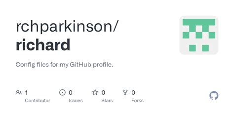 Github Rchparkinsonrichard Config Files For My Github Profile