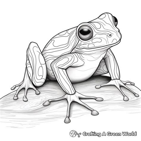 Tree Frog Coloring Pages Free And Printable