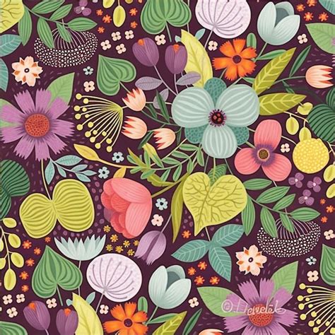 Premium Ai Image Seamless Pattern Design Ai Image Generate