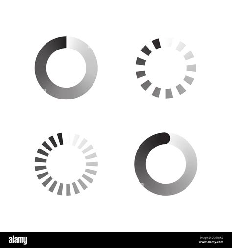 Loading Vector Icon Design Illustration Template Stock Vector Image