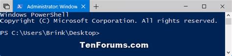 Add Open Powershell Window Here As Administrator In Windows 10 Tutorials