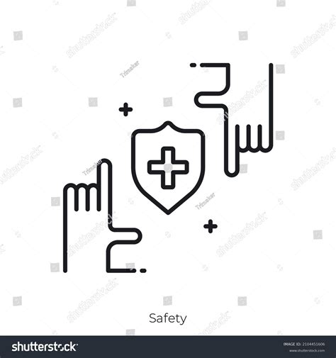 Safety Icon Outline Style Icon Design Stock Vector Royalty Free 2104451606 Shutterstock