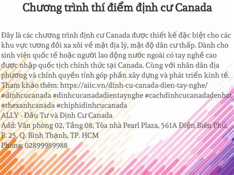 PPT Chương trình thí điểm định cư Canada PowerPoint Presentation ID
