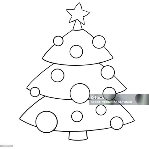 หน้าระบายสีต้นคริสต์มาส ภาพประกอบสต็อก ดาวน์โหลดรูปภาพตอนนี้ Colouring Book Art Supply